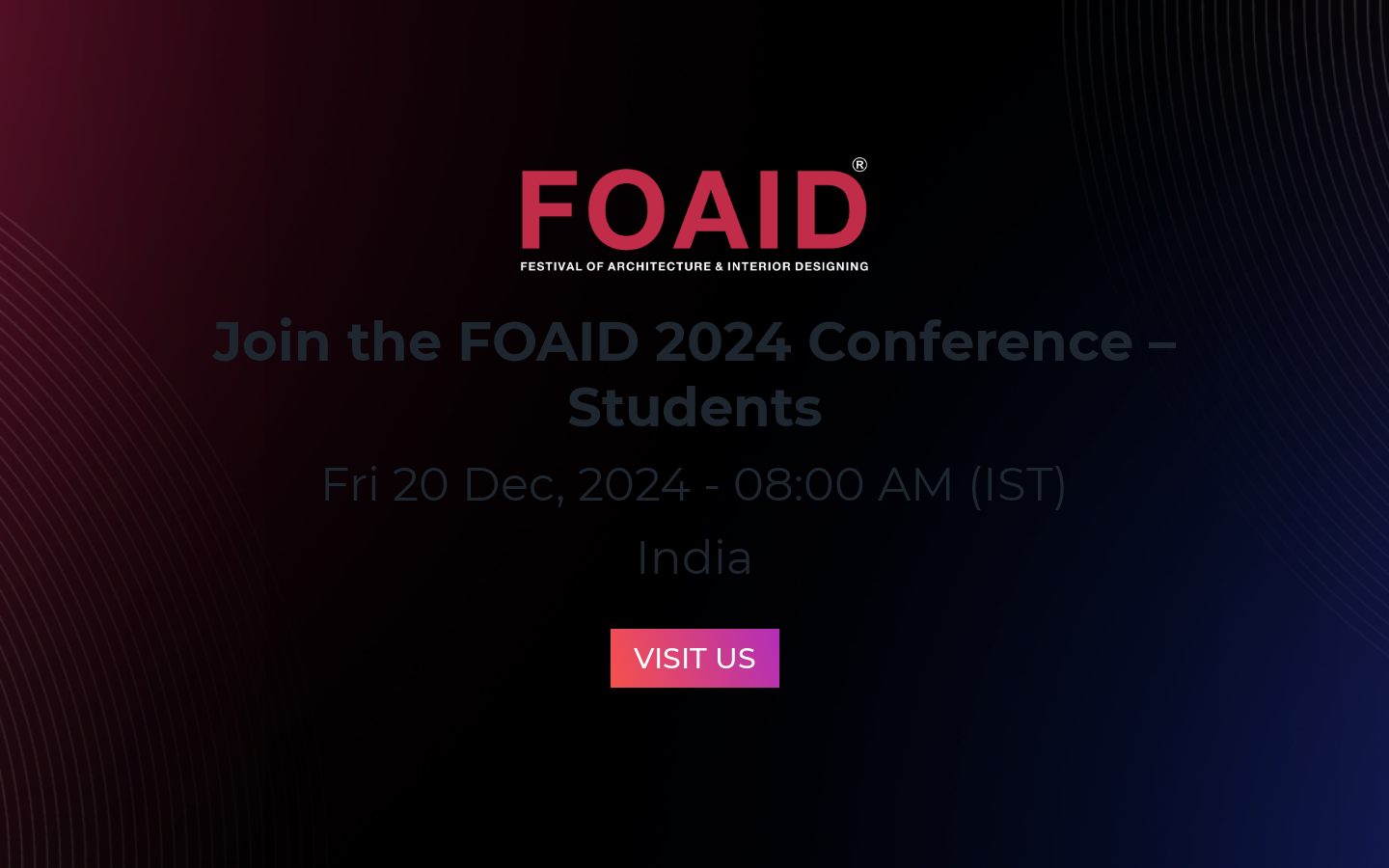 Join the FOAID 2024 Conference – Students